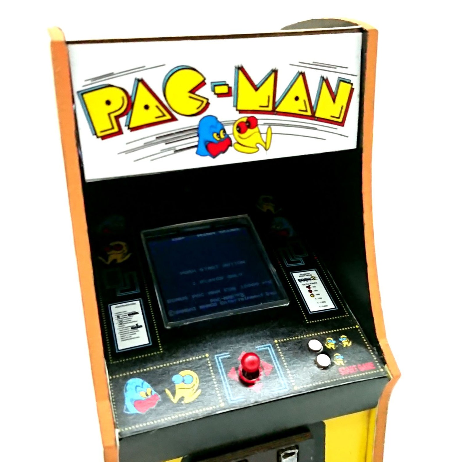 Miniature Arcade Machine Pac Man Game 1/12 Dollhouse Scale | Etsy