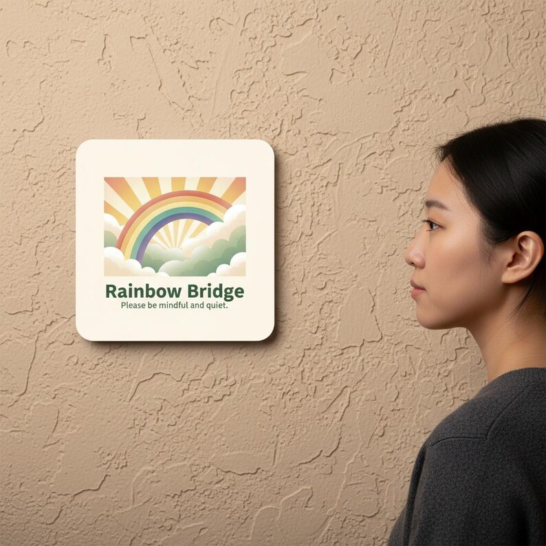 Euthanasia Sign for Veterinarian Clinic | Rainbow Bridge Sign, Pet Loss ...