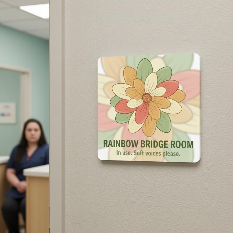 Rainbow Bridge Room Metal Sign – Veterinary Clinic Decor - Etsy