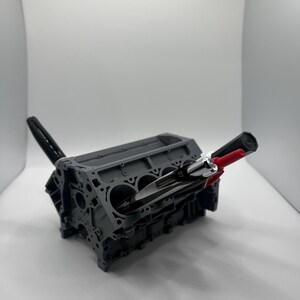 V8 Engine Block Pen Holder | Desk Toy | Pen Holder - Etsy