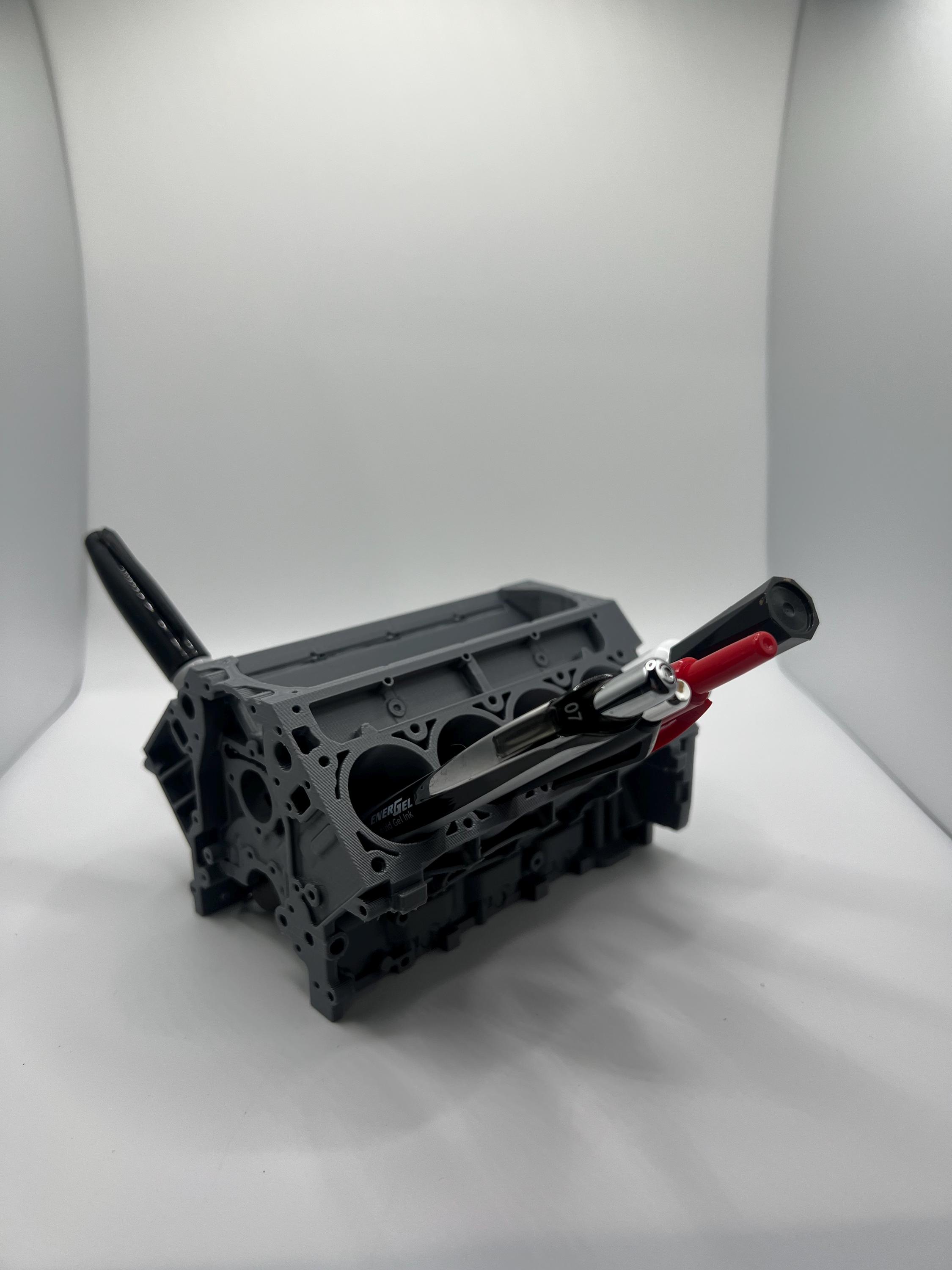 V8 Engine Block Pen Holder | Desk Toy | Pen Holder - Etsy