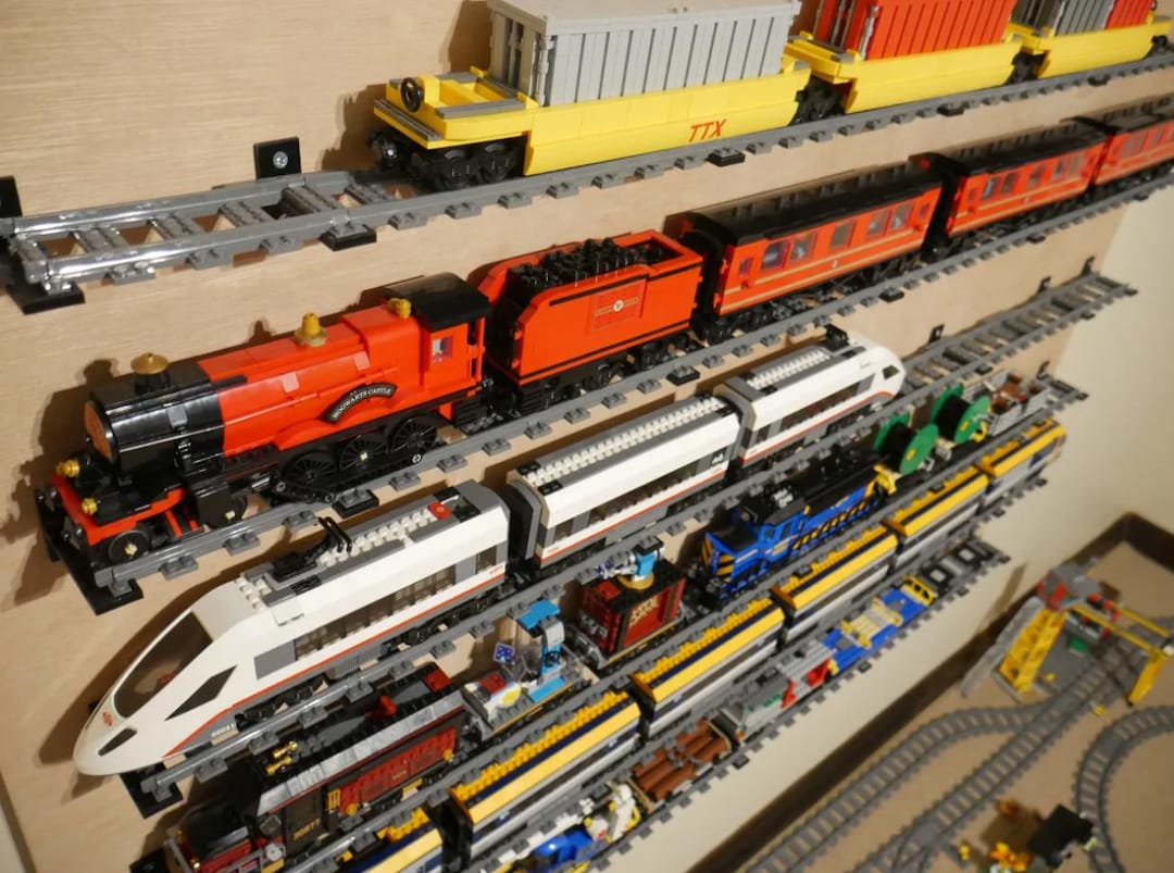 Wall Mount for Lego Train Tracks | Mounting Brackets | Easy Mounting - Etsy