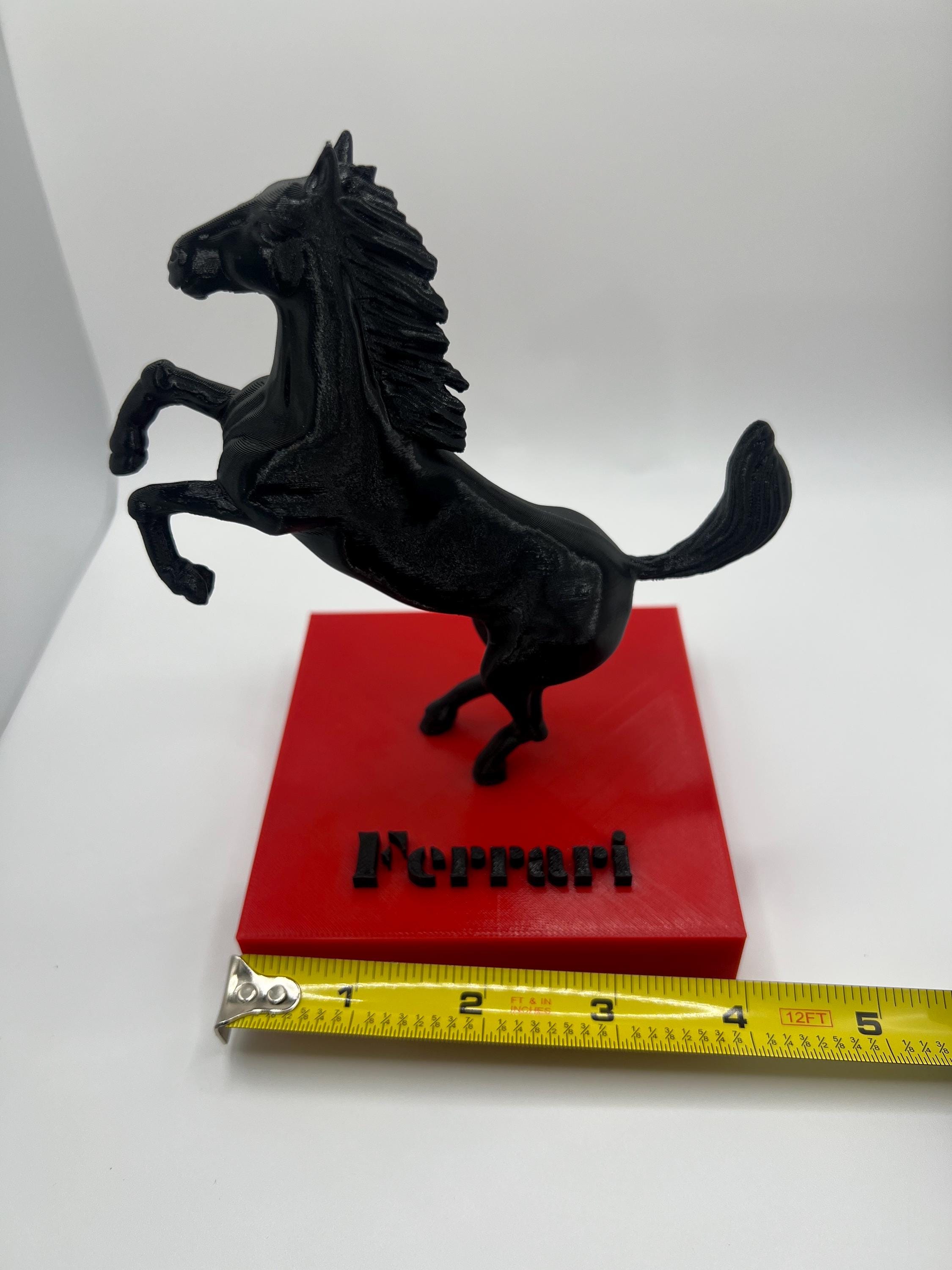 Ferrari Inspired Horse Figurine | Decor | Ferrari Inspired - Etsy