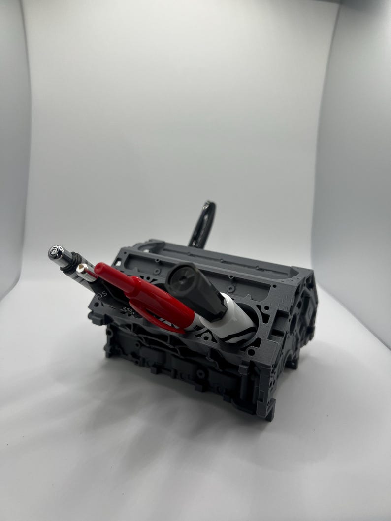 V8 Engine Block Pen Holder | Desk Toy | Pen Holder - Etsy