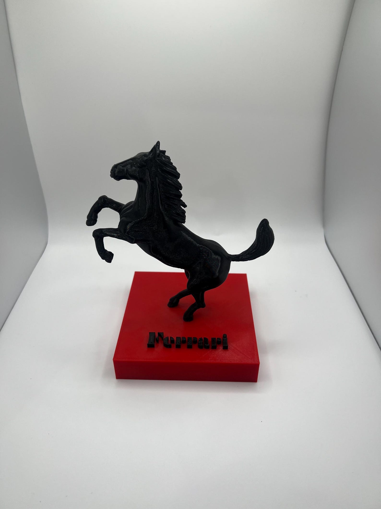 Ferrari Inspired Horse Figurine | Decor | Ferrari Inspired - Etsy