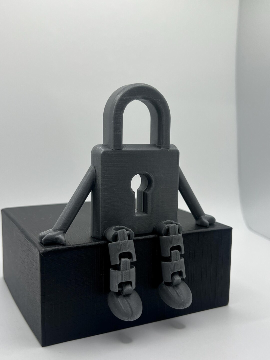 Padlock Buddy Articulated | Desk Toy | Decor | Quirky | Lock - Etsy