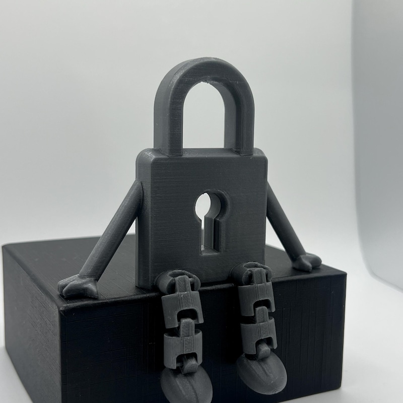 Blue and White Love Lock - Etsy