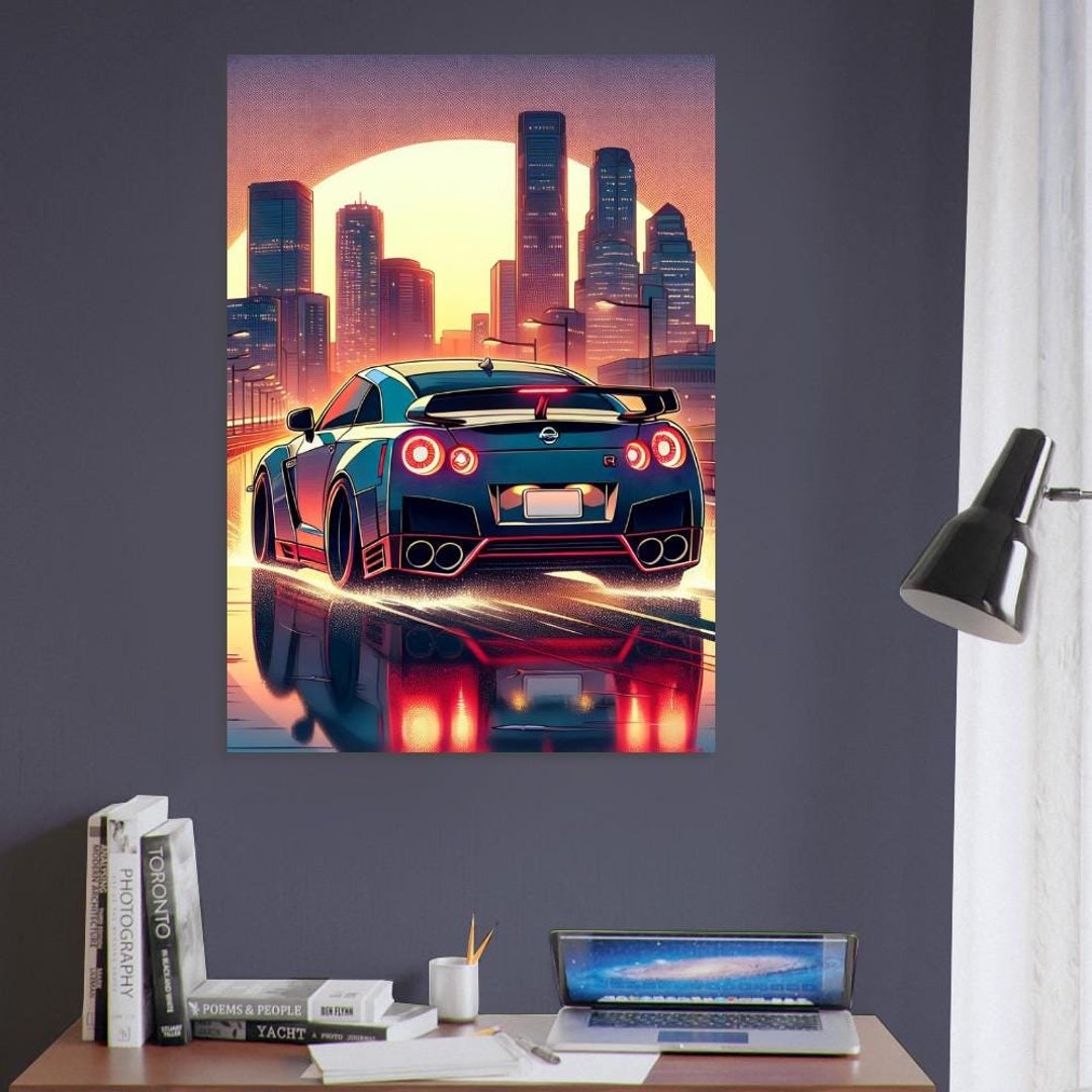 JDM Sunset Drift Poster - Etsy