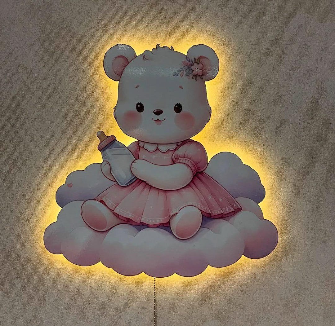 Cloud Nursery Wall Light, Night Light, Baby Room Decor, Baby Night ...