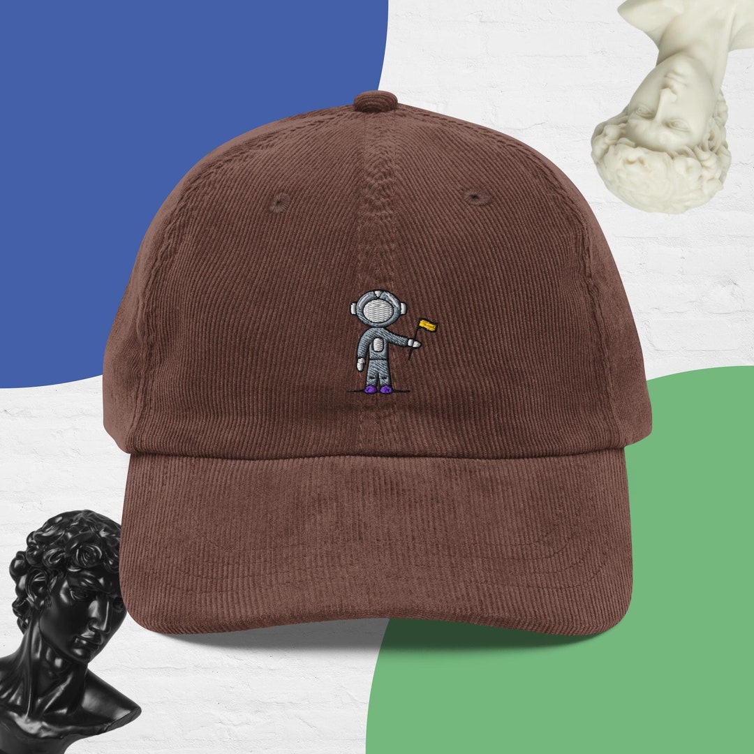 Vintage Astronaut NASA Corduroy Cap, Space Exploration Galaxy Cap ...