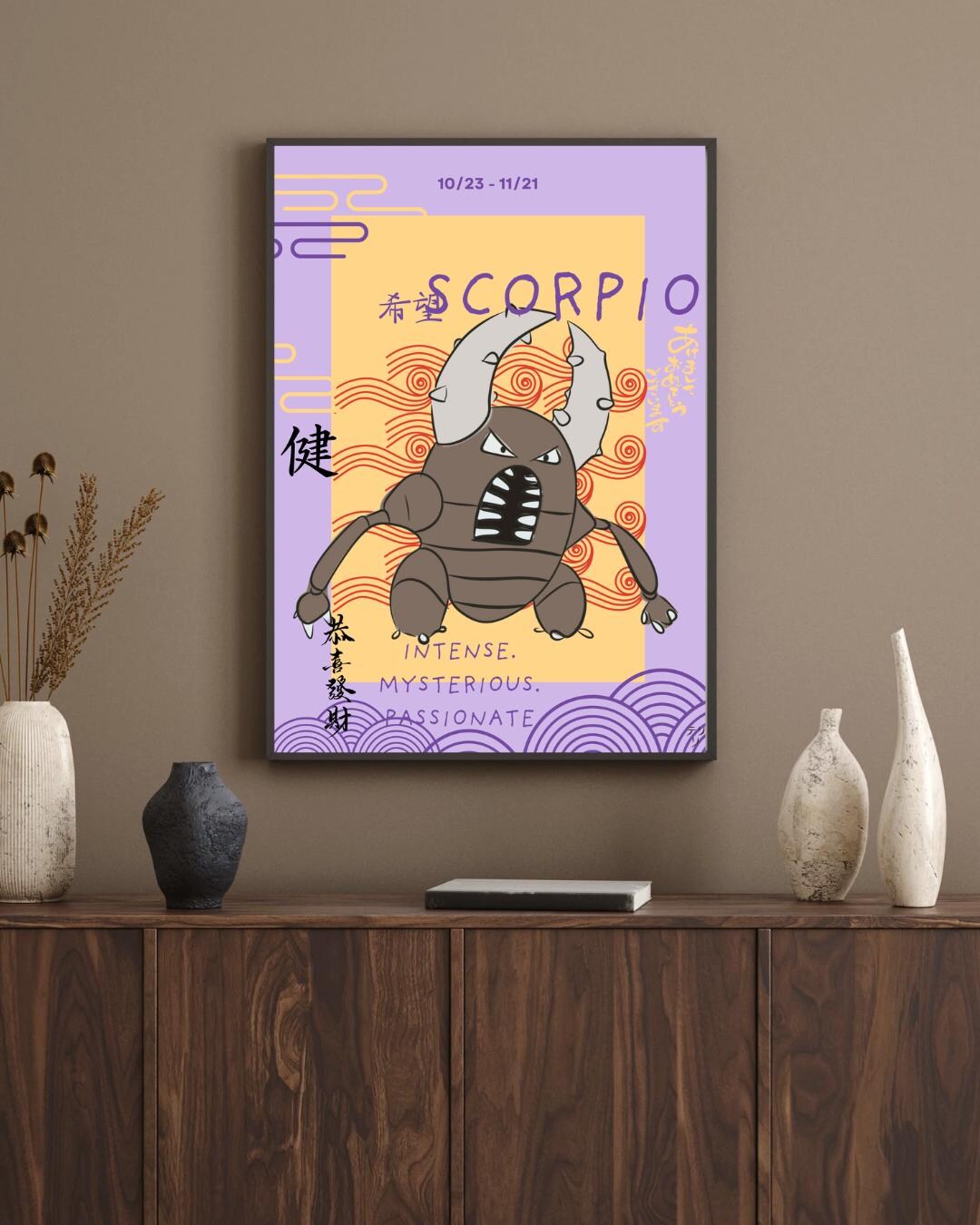 Zodiac Sign Pokemon SCORPIO Japanese Art - Sternzeichen Pokemon ...