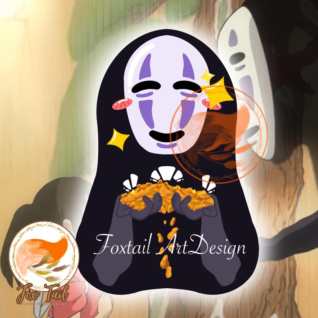 Kaonashi, No Face Sticker - Etsy