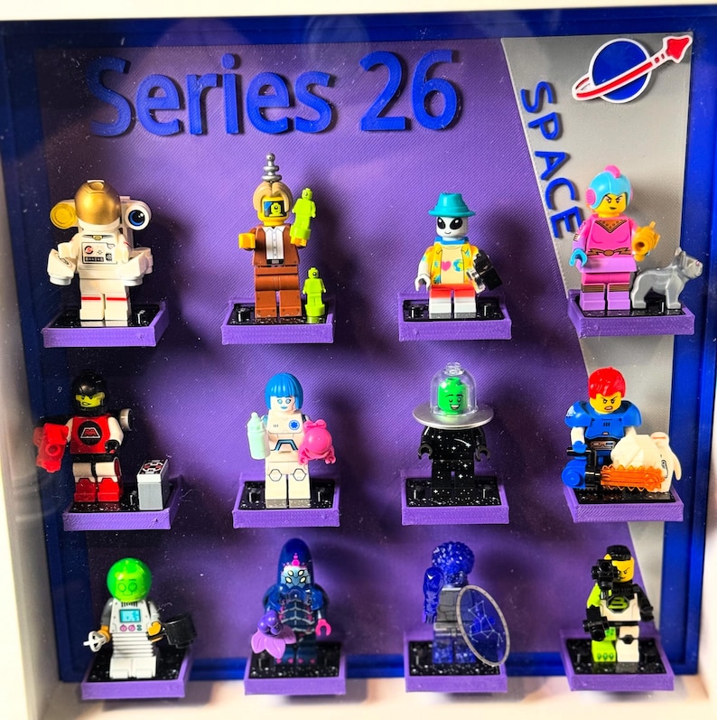3d Printed Lego Minifigure Display Plate for CMF Series minifigs and ...