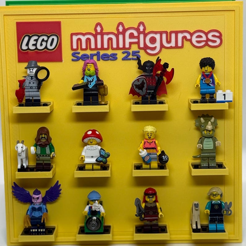 3d Printed Lego Minifigure Display Plate for CMF Series minifigs and ...