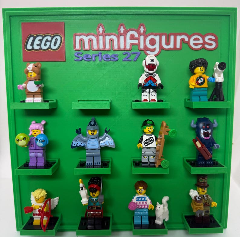 3d Printed Lego Minifigure Display Plate for CMF Series minifigs and ...