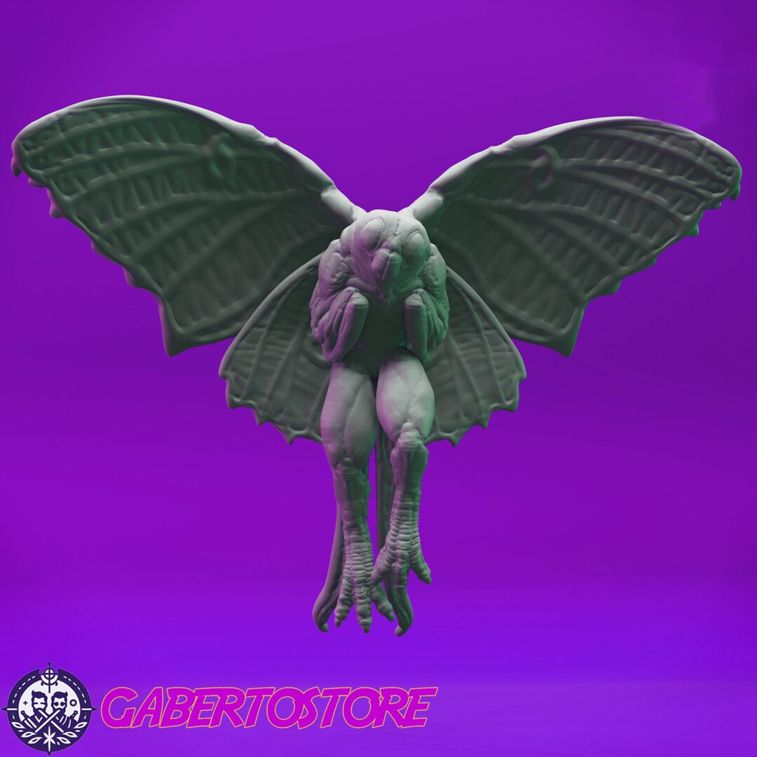 Mothman 32/54 Mm Miniature for Tabletop Rpgs dnd, D&D, Pathfinder - Etsy