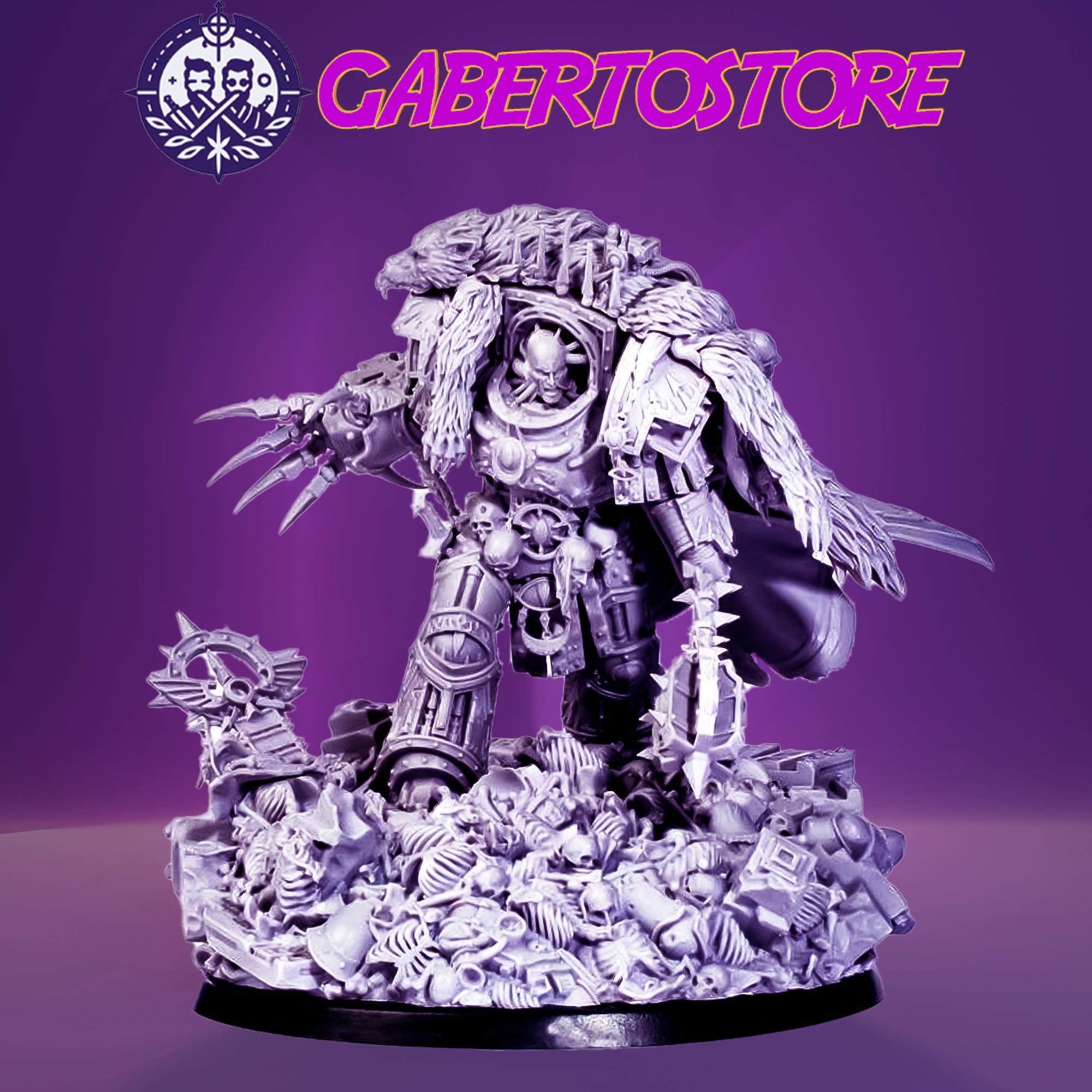 Horus Black Primarch of the Legion 3D Printed Figure 100 Mm - Etsy