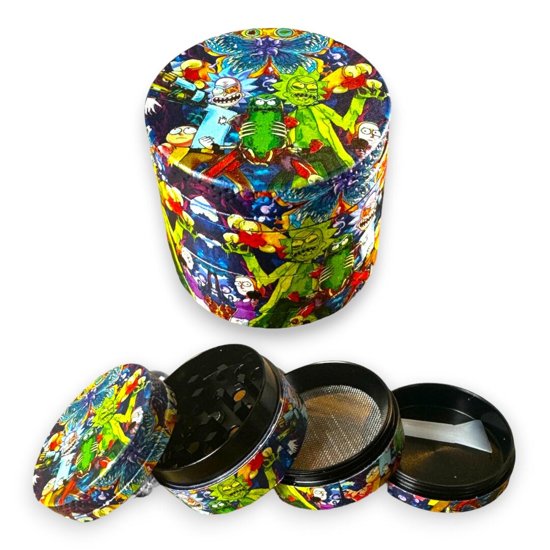 Holy Pickle Grinder Cartoon 40 Mm Metallic High Quality Print Metal ...