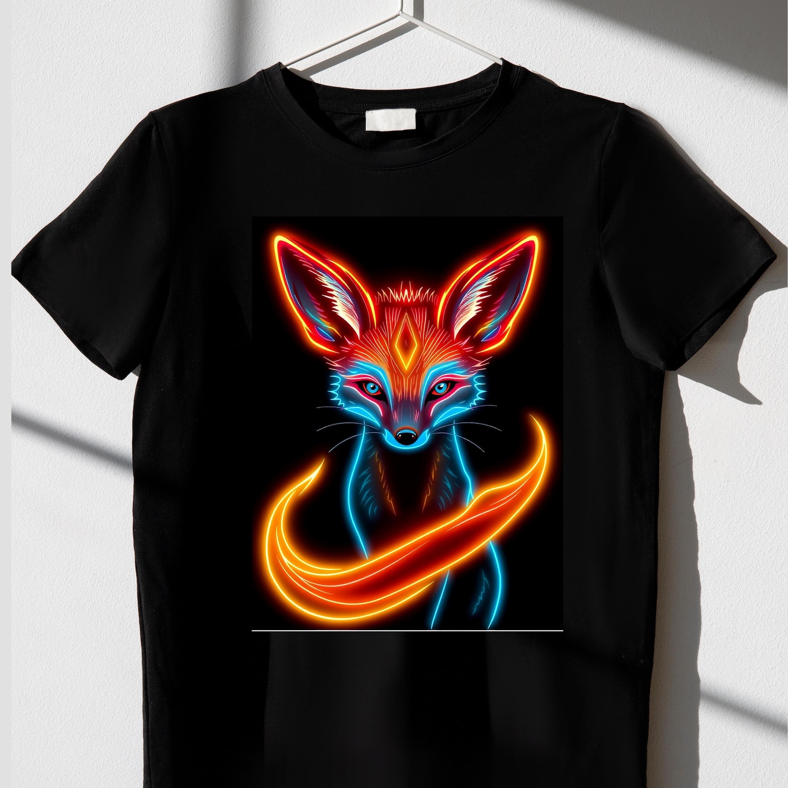Neon Fennec Fox Png, Urban Graphic Sublimation Design, Aesthetic Animal ...