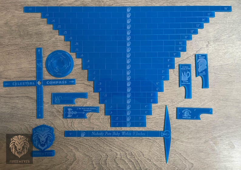 Custom Tabletop Wargaming Measurement Gauges | Minimalist or Full Label ...