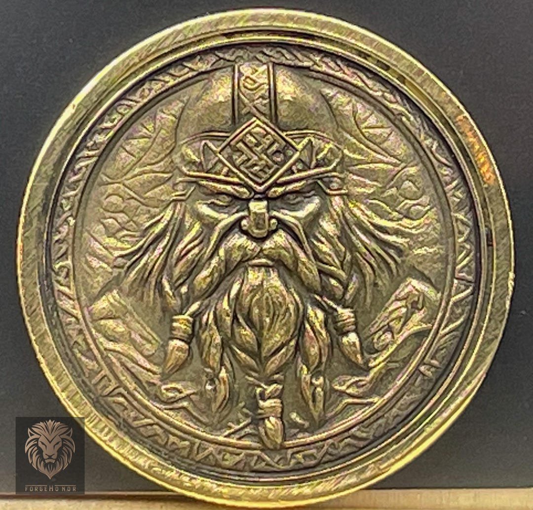 Forgehonor Custom Brass Coin – 32mm Fantasy Collectible - Etsy