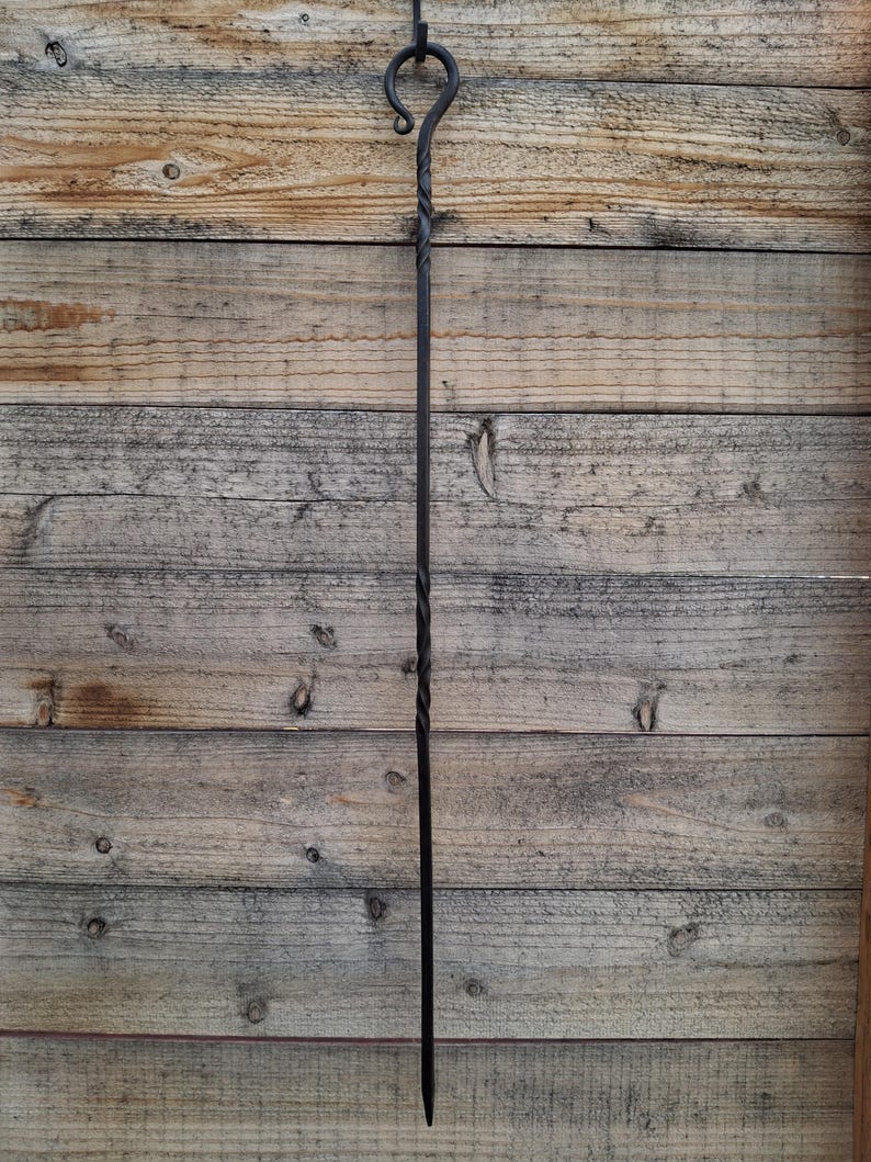 Hand Forged Fire Poker, Fire Iron - Etsy