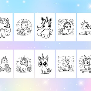 Unicorn Coloring Book to Print / Funny & Cute Unicorns Coloring Pages ...