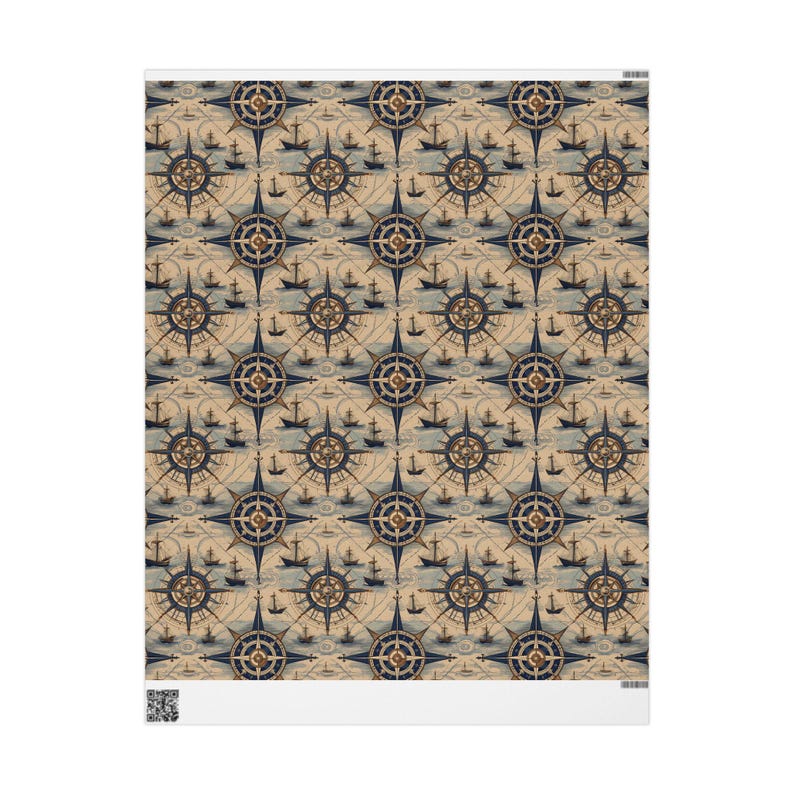 Nautical Wrapping Paper: Maritime Gift Wrap for Birthdays, Christmas - Etsy