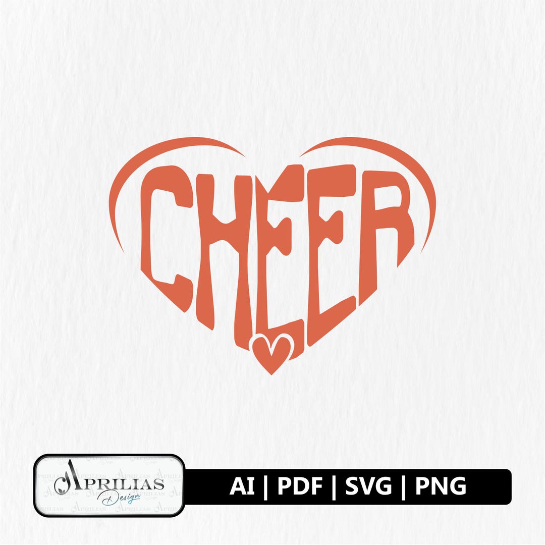 Cheer Svg, Cheer Heart Svg, Cheer Shirt Svg, Cheer Bow Svg ...
