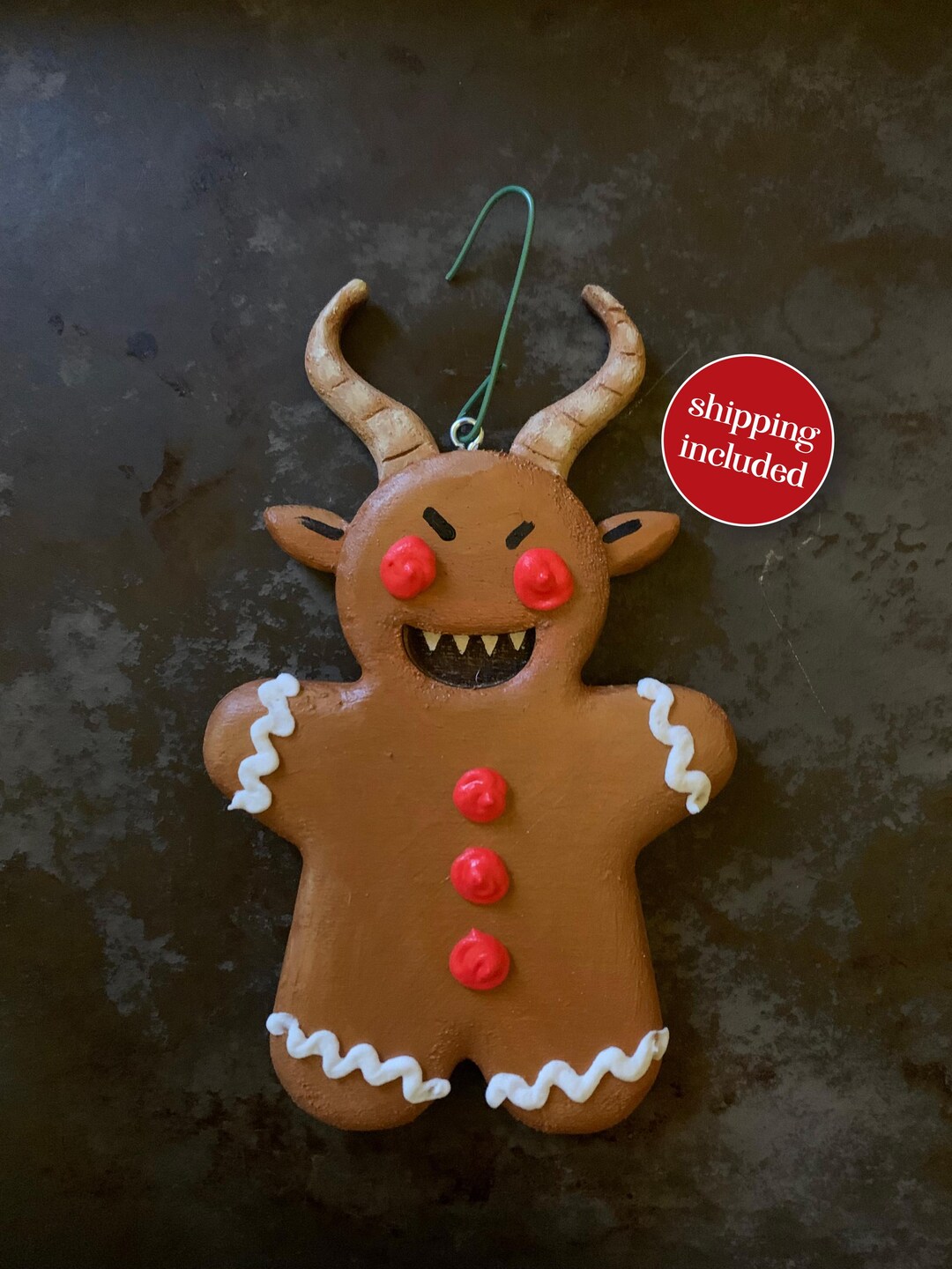 Krampus the Gingerbread Christmas/creepmas Ornament - Don't Eat It. - Etsy