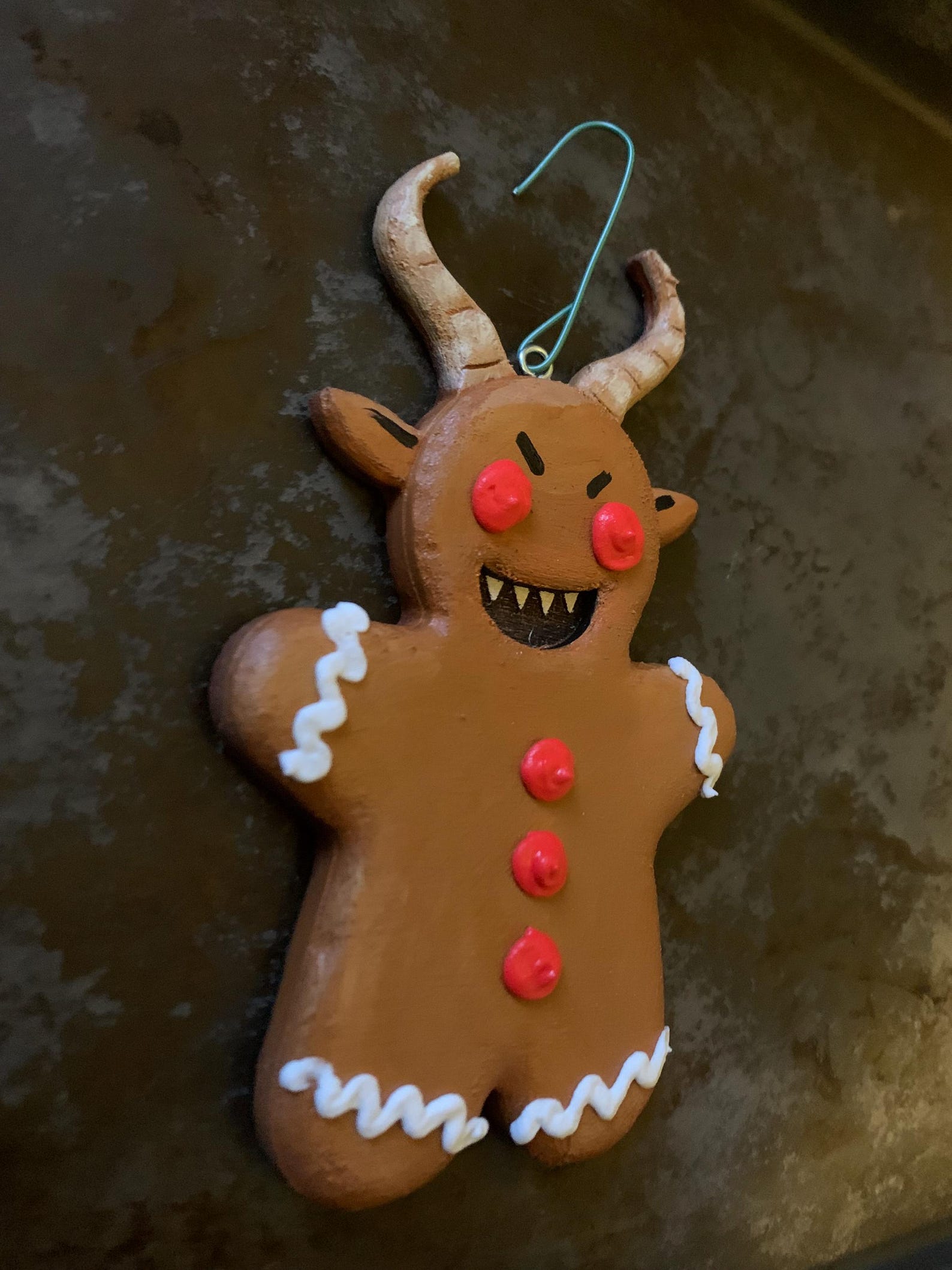 Krampus the Gingerbread Christmas/creepmas Ornament - Don't Eat It. - Etsy