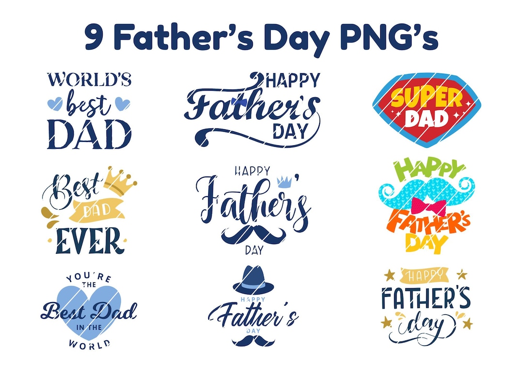 Father's Day Clipart, Father's Day PNG, Father's Day Digital, Father's ...