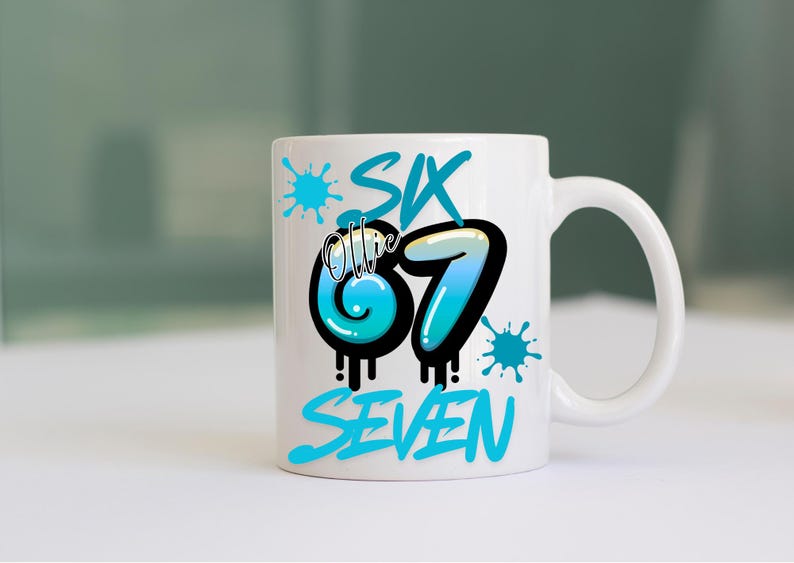 Personalised 67 Mug, Funny Mug - Etsy UK