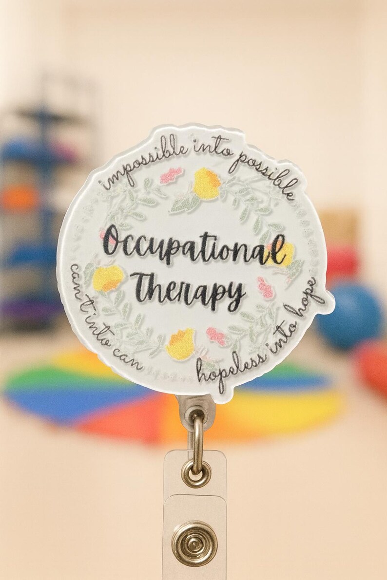 Occupational Therapy Badge Reel - Etsy