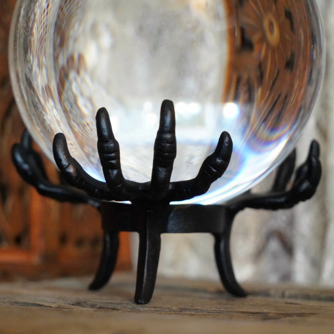 TALON CLAW STAND 150mm 200mm Crystal Sphere Metaphysical Fortune Teller ...