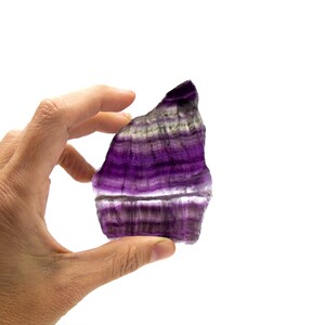 05 BANDED RAINBOW FLUORITE Slice Gemstone Crystal - Etsy