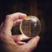SPHERE & WOODEN STAND Large Gazing Crystal, Magic Scrying Orb ...