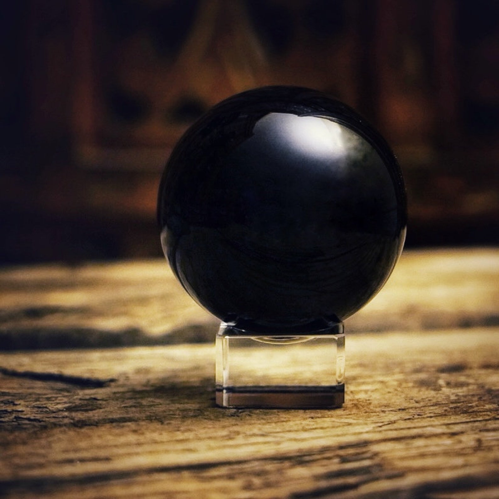 Black Obsidian Sphere: Gazing Crystal, Scrying Ball, Psychic Tool - Etsy