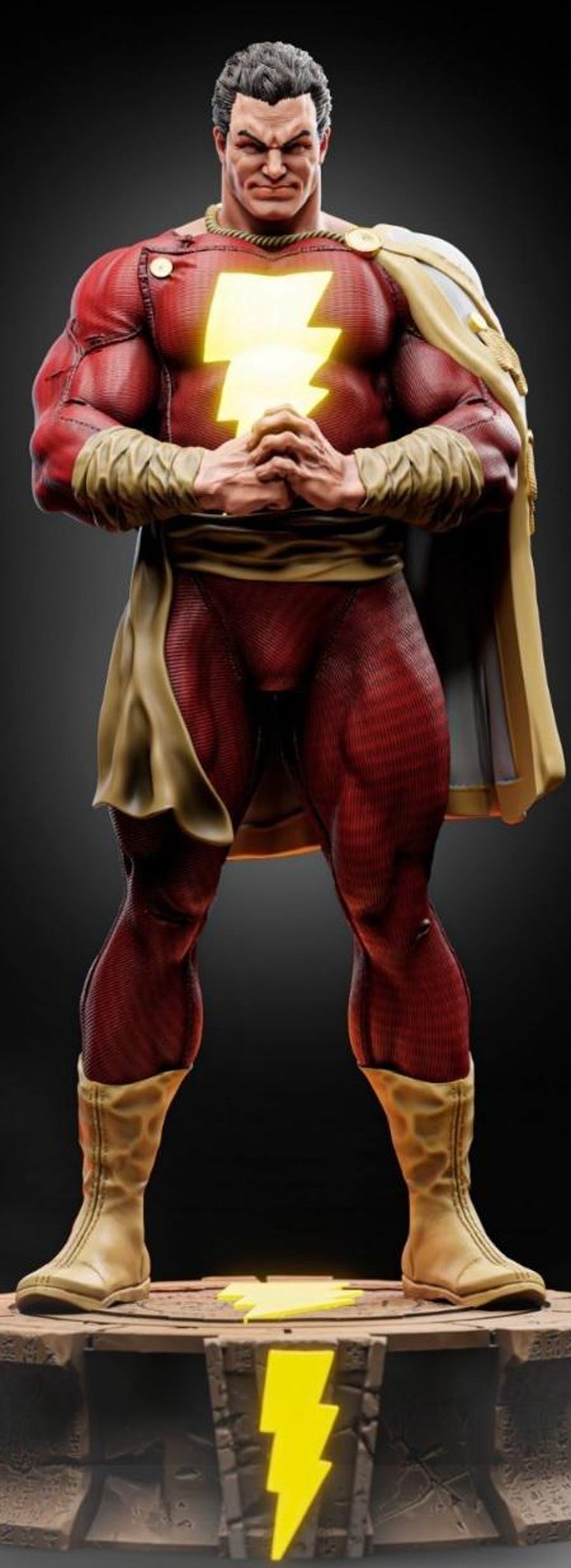 SHAZAM FIGURE 3DMODEL 20cm - Etsy