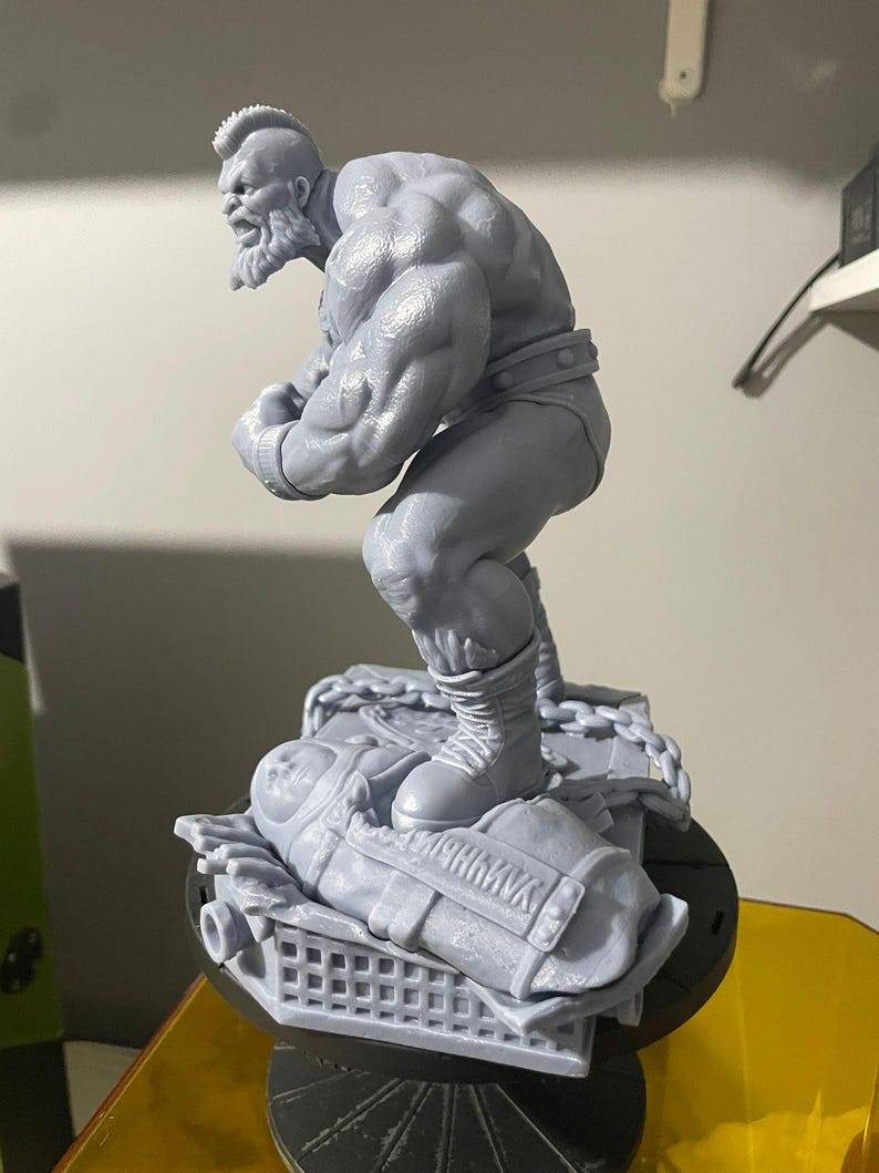 Street Fighter ZANGIEF 3d Model 15cm Reçine Baskı - Etsy