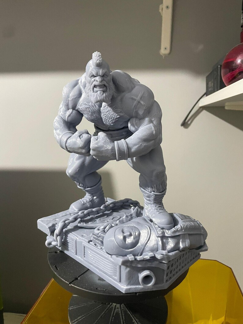 Street Fighter ZANGIEF 3d Model 15cm Reçine Baskı - Etsy