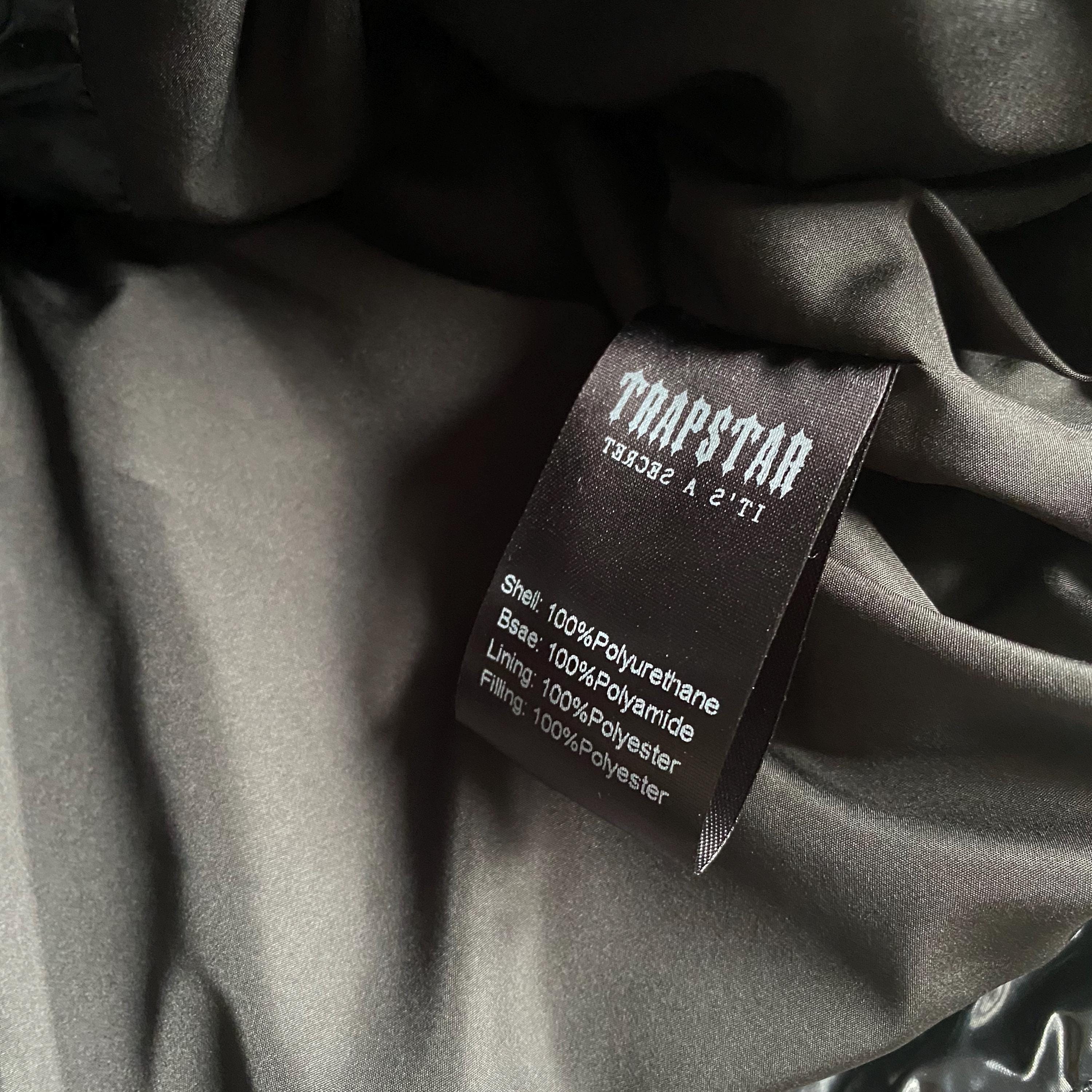 Trapstar Irongate Shiny Black Detachable Hooded Puffer Jacket - Etsy