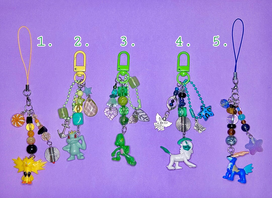 Pokémon Keychains and Phone Charms - Etsy