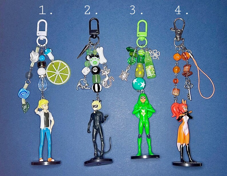 Miraculous Ladybug and Cat Noir Keychains - Etsy Australia