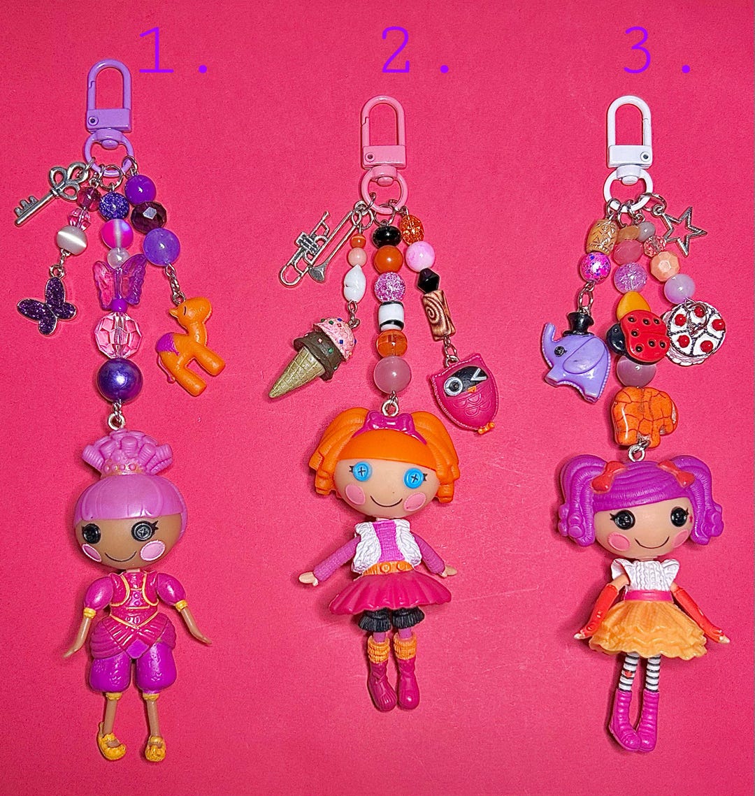 Lalaloopsy & Pet Keychains - Etsy