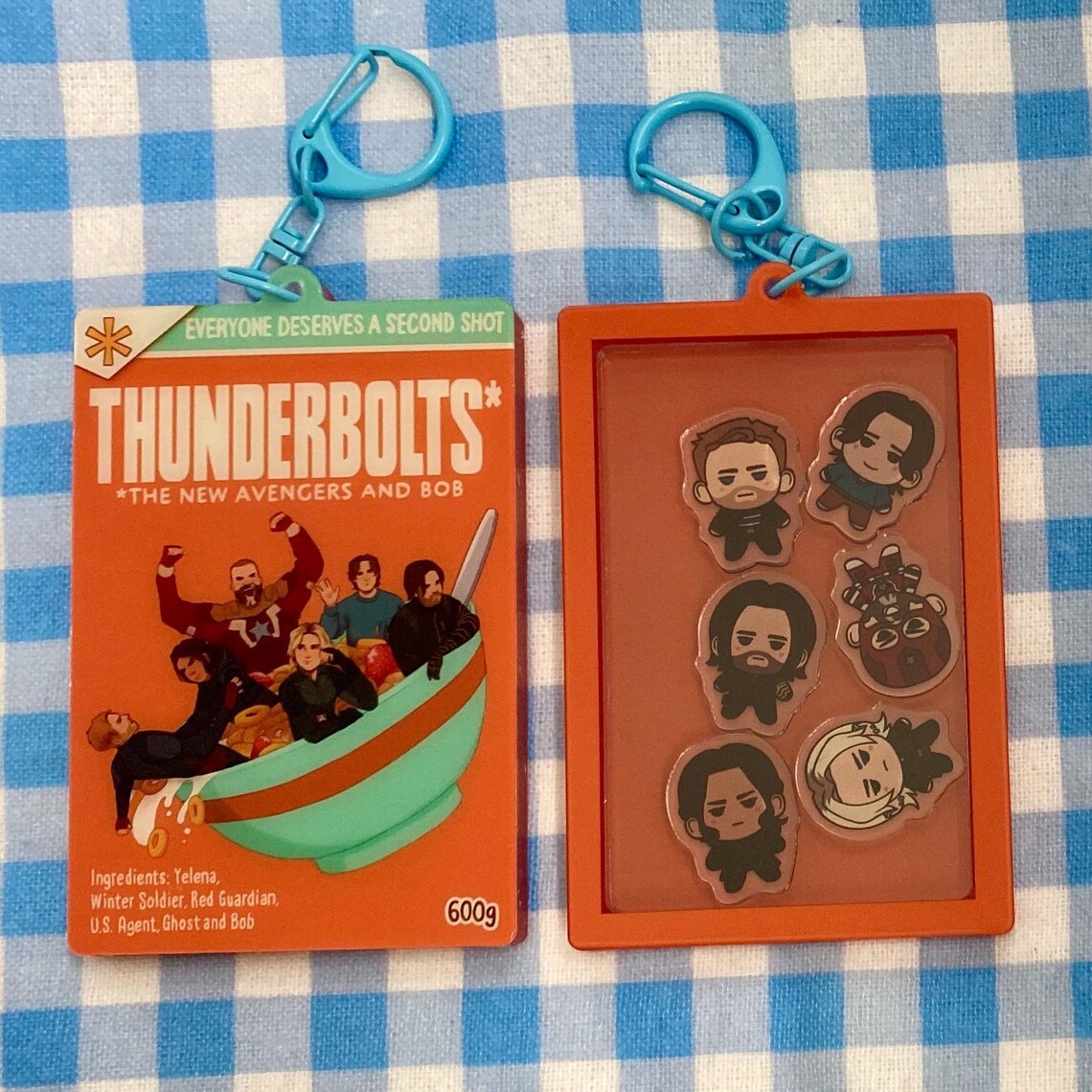 Thunderbolts Cereal Box Shaker Keychain - Etsy