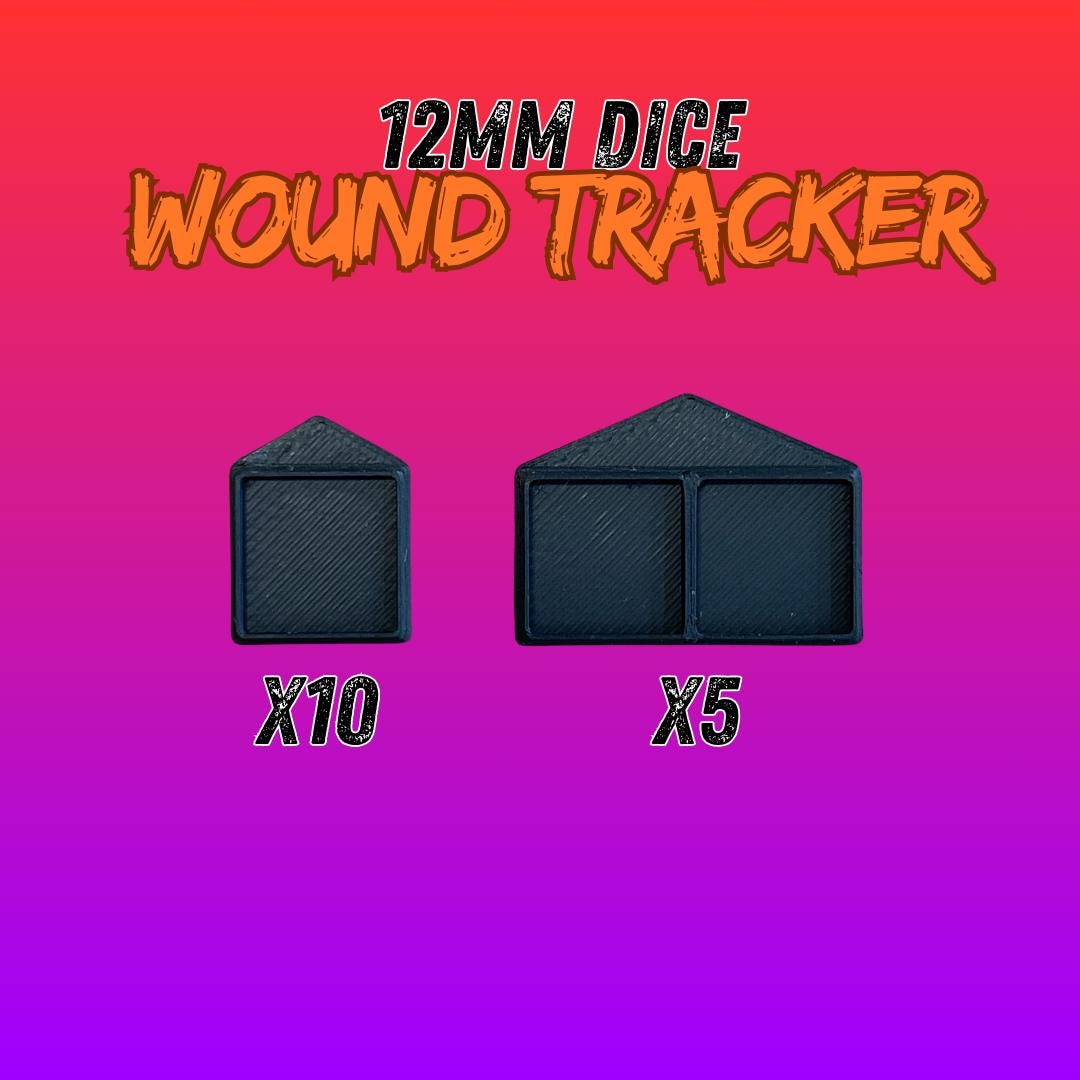 Griffin Gaming 12mm Dice Wound Tracker X 15 - Etsy