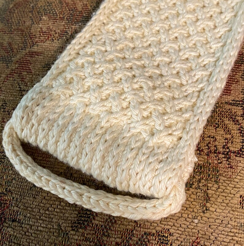 Spa Back Scrubber Knitting Pattern in Cotton (updated) - Etsy