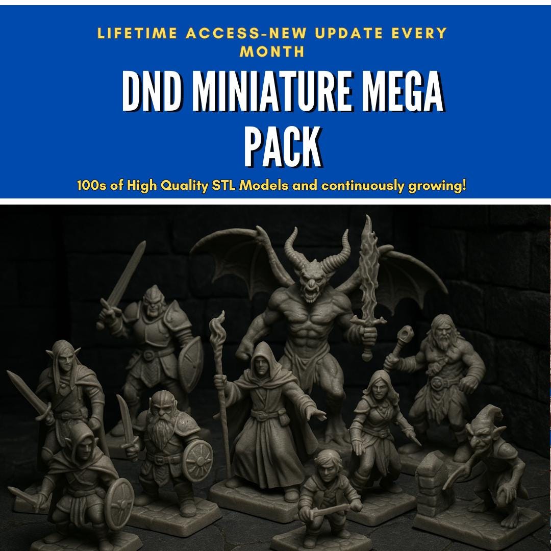Dnd Mega STL Model Pack: Monthly Updates, Google Drive Download - Etsy
