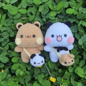 Cute Couple D B Crochet Keychains | Handmade Couple Gift | Amigurumi ...